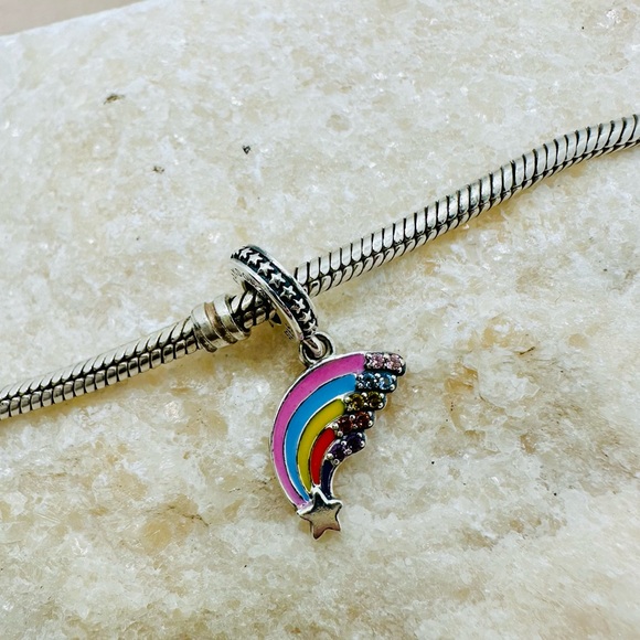 Pandora | Jewelry | Euc Pandora 79935c1 Sterling Silver Colorful ...